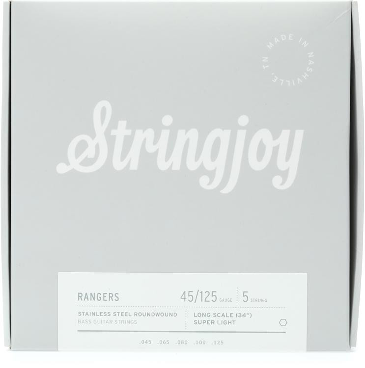 Stringjoy Rangers Stainless Steel Long Scale 5-string Bass Strings ...