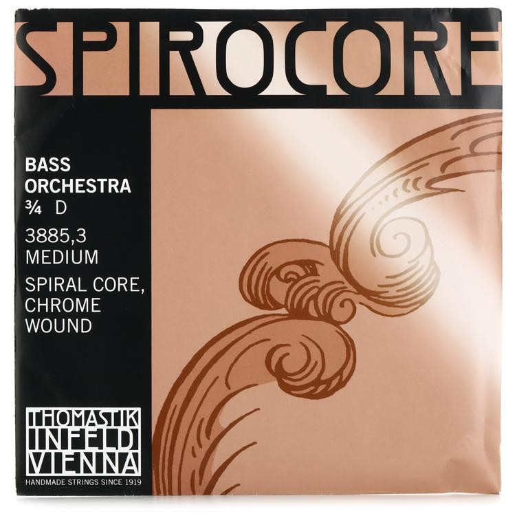 Thomastik-Infeld 3885.3 Spirocore Double Bass D String - 3/4 Size | Sweetwater