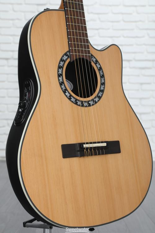 Ovation Timeless Classic Nylon Acoustic-Electric Guitar - Natural ...