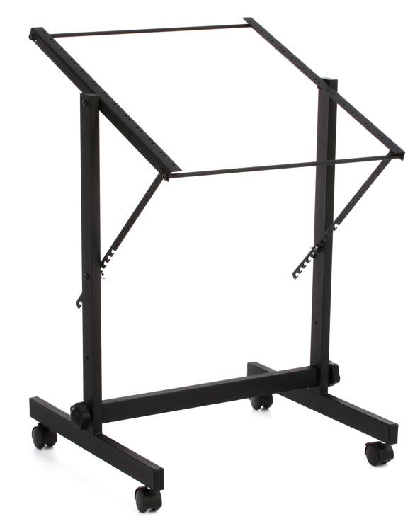 Hosa RMT-152 19 inch Rolling Studio Rack 12U - Adjustable Tilt | Sweetwater