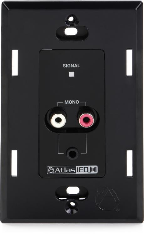 AtlasIED A-RCA-US-B RCA Wall Audio Input - Black | Sweetwater