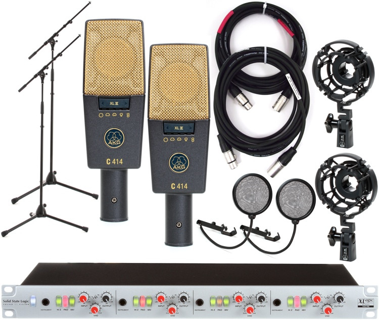AKG 2 C414XLII with SSL AlphaVHD | Sweetwater