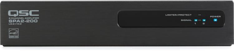 QSC SPA2-200 200W 2-channel 70V Power Amplifier | Sweetwater
