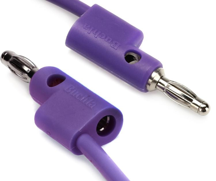 Buchla CV Banana Patch Cable - 5-inch, Violet | Sweetwater