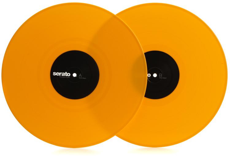 Serato 12 inch Control Vinyl Pair - Solid Yellow | Sweetwater
