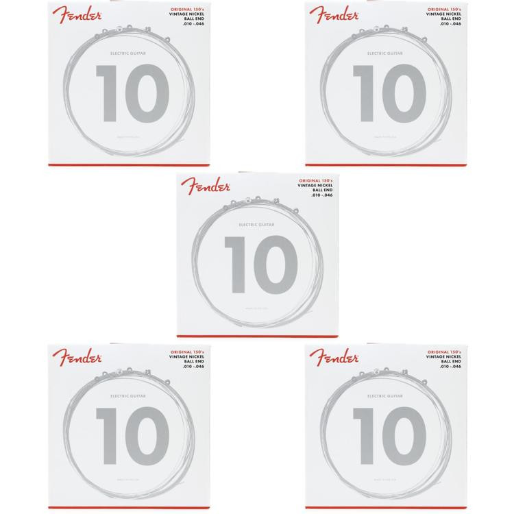 Fender 150R Original Pure Nickel Electric Strings - .010-.046 Regular ...