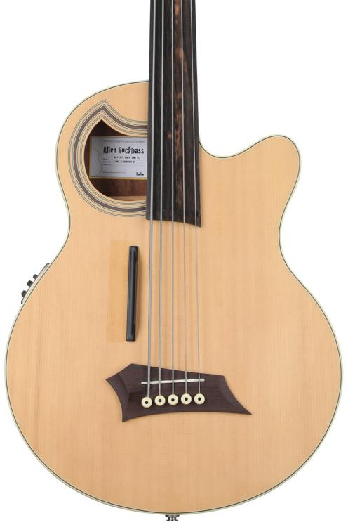 Warwick Rockbass Alien Deluxe Hybrid Thinline Fretless 5-string Bass ...