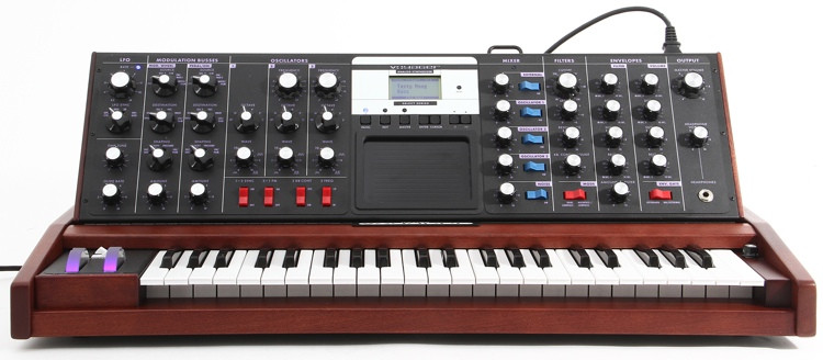 Moog Minimoog Voyager Select - Indigo/Mahogany | Sweetwater