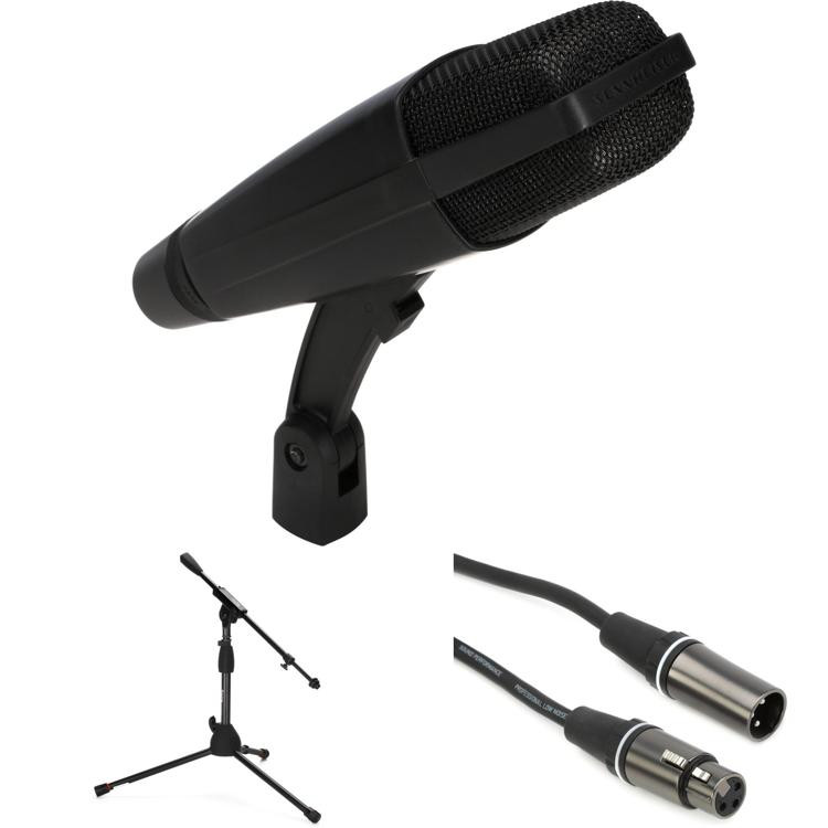 Sennheiser MD 421-II Cardioid Dynamic Microphone Bundle with Short ...