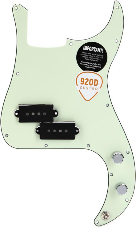 920D Custom Precision Bass Loaded Pickguard - Mint Green | Sweetwater