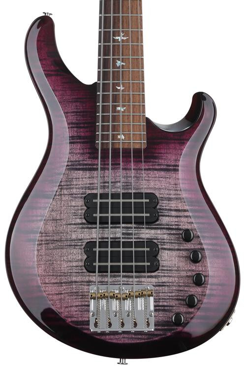 PRS Grainger 5-string Bass Guitar - Charcoal Violet Wrap Burst with ...