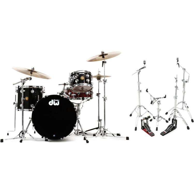 DW Collector's Jazz Mahogany/Gum 3-piece Shell Pack with Hardware Pack ...