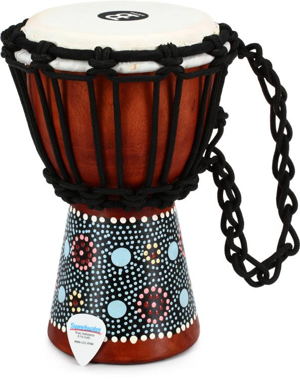 Meinl Percussion African Style Mini Djembe - Flower Design | Sweetwater