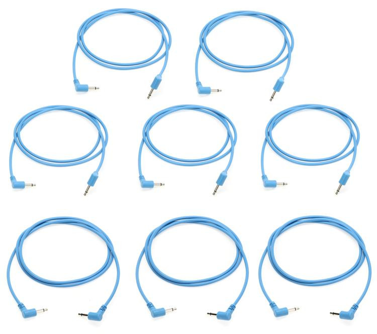 Modbap Modular Patch Cables - Angled 3.5mm TS Male to Angled 3.5mm TS ...