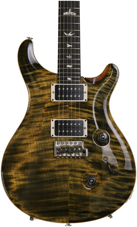 PRS Custom 24 Figured Top - Obsidian, Pattern Regular | Sweetwater