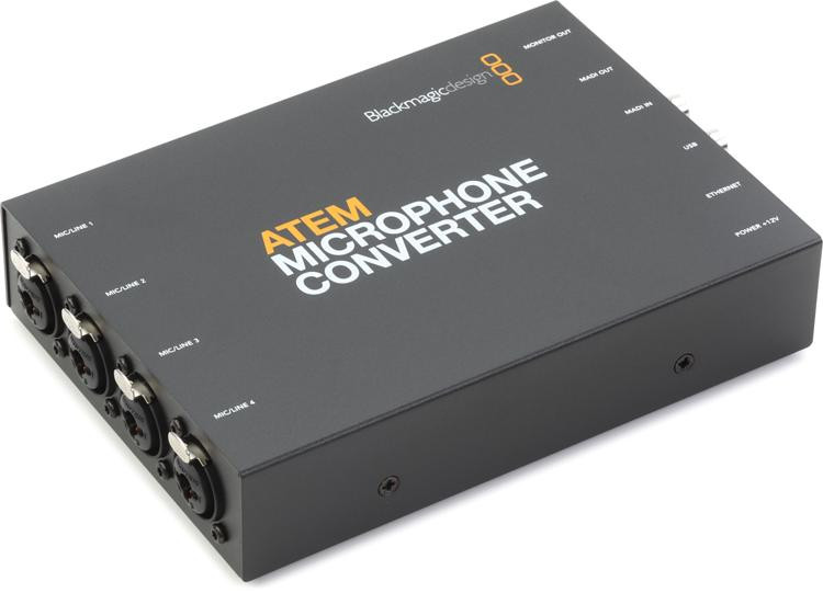 Blackmagic Design ATEM Microphone Converter | Sweetwater