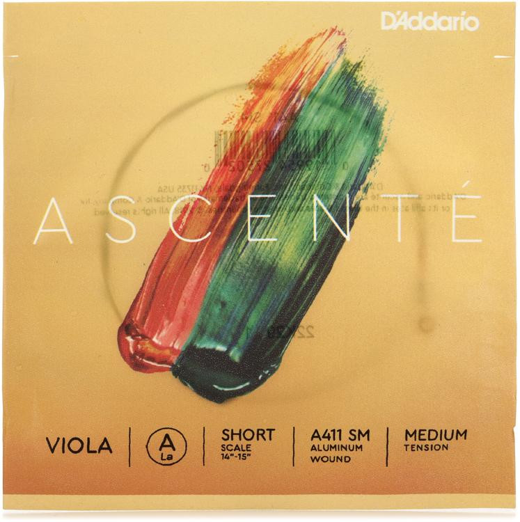 D'Addario A411 SM Ascente Viola A String - Short Scale, Medium Tension | Sweetwater