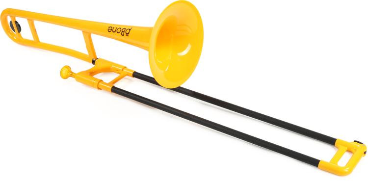 pInstruments pBone Trombone - Yellow | Sweetwater