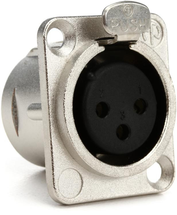 Neutrik NC3FD-L-1 3-pole Female XLR Panel-mount Connector | Sweetwater