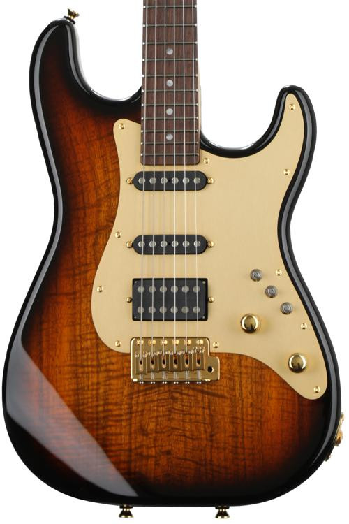 Schecter USA Dream Machine III Koa - Vintage Sunburst, Pau Ferro ...