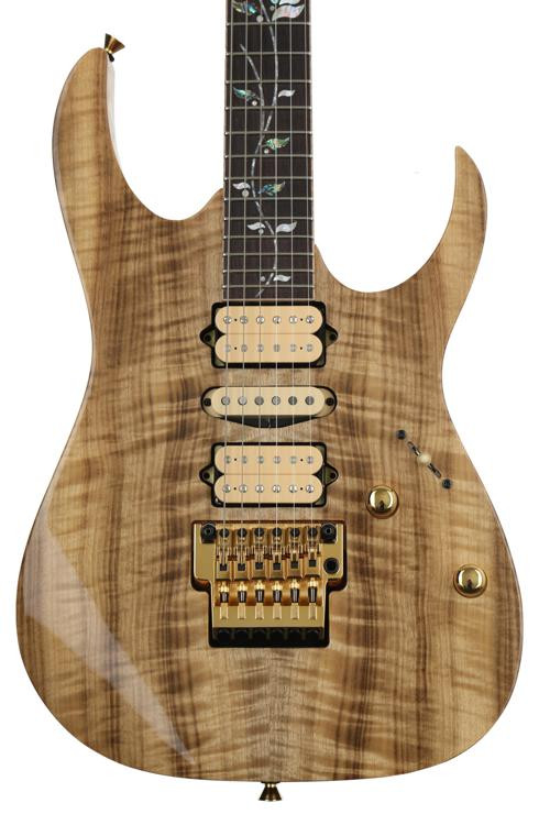 Ibanez RG8570 J Custom Limited Edition - Natural Myrtle Top | Sweetwater