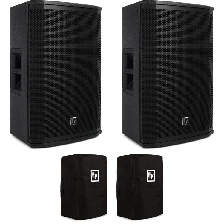 Electro-Voice ETX-15P 2000W 15-inch Powered Speaker Pair WIth Covers ...