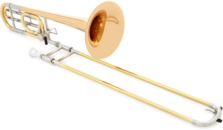 XO 1236RL Professional F Attachment Trombone - Clear Lacquer with ...