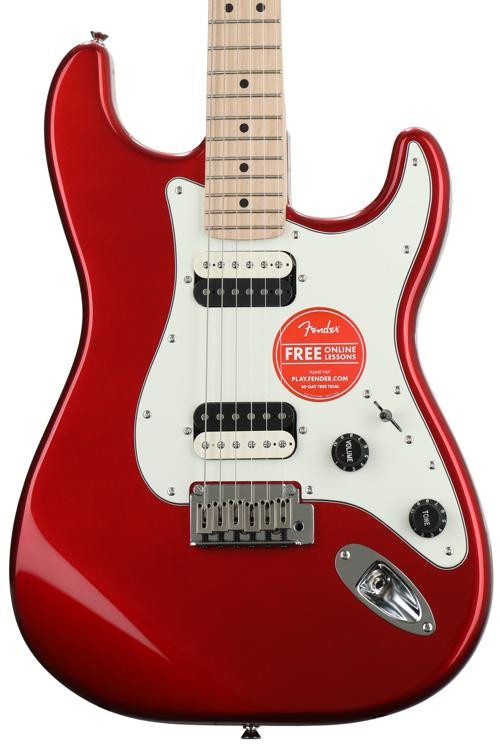 Squier Contemporary Stratocaster HH - Dark Metallic Red | Sweetwater
