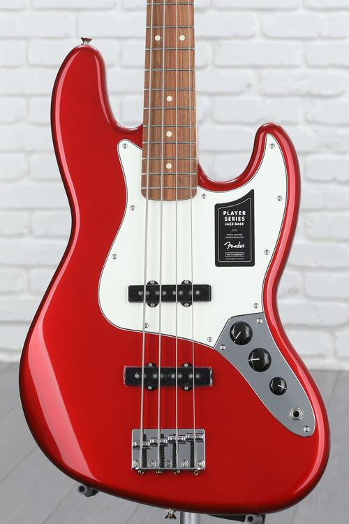 Fender Player Jazz Bass - Candy Apple Red with Pau Ferro Fingerboard | Sweetwater