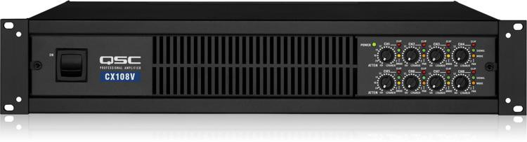 QSC CX108V 8-channel 100W 70V Power Amplifier | Sweetwater