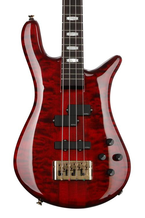 Spector Euro 4 LX Bass Guitar - Black Cherry Gloss | Sweetwater