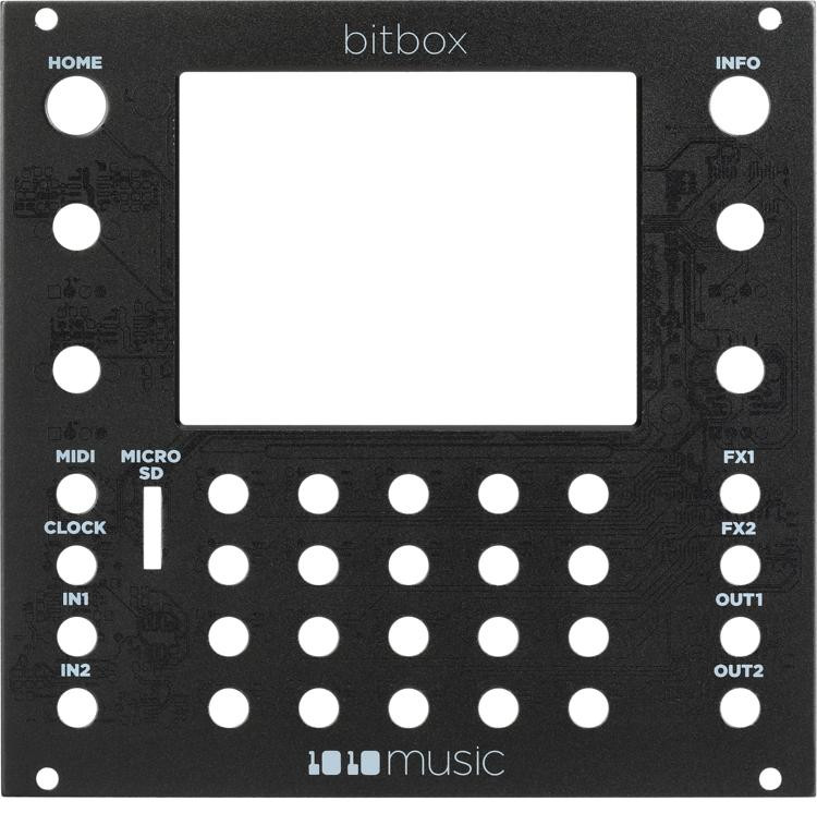 1010music Faceplate for Bitbox mk1 and mk2 - Black | Sweetwater