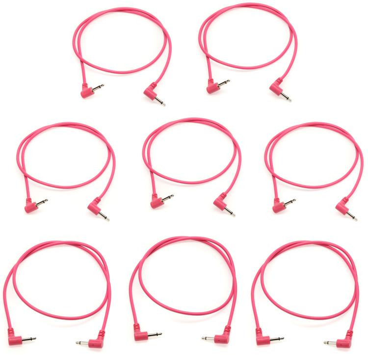 Modbap Modular Patch Cables - Angled 3.5mm TS Male to Angled 3.5mm TS ...