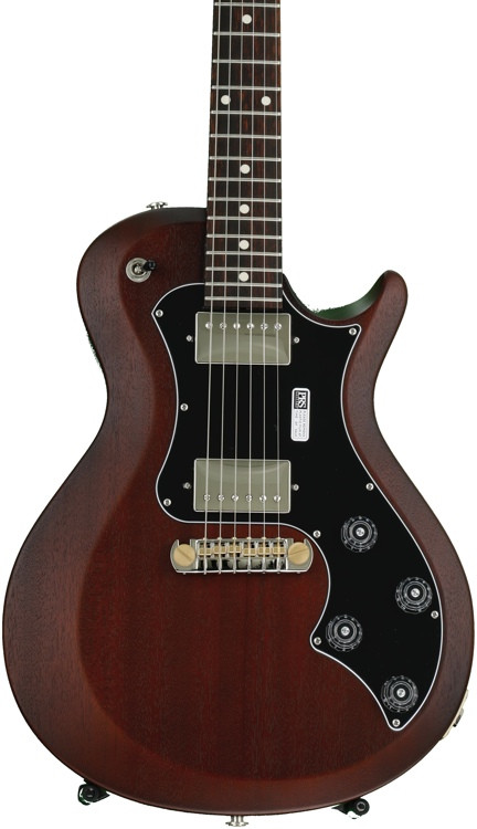PRS S2 Singlecut Standard Satin - Dots, Vintage Mahogany | Sweetwater