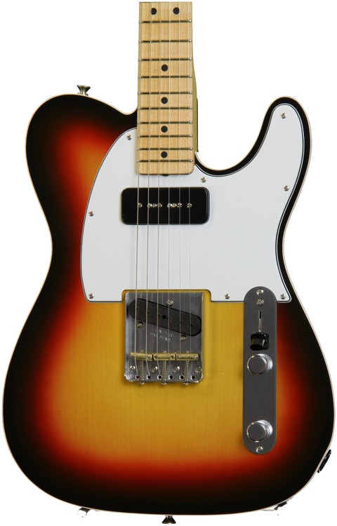 Fender Custom Shop P-90 Top-Bound Telecaster - 3-Tone Sunburst | Sweetwater