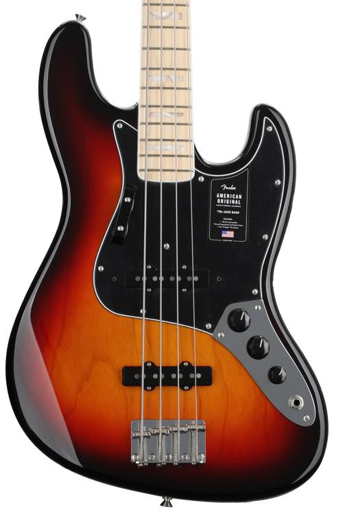 Fender American Original '70s Jazz Bass - 3-Color Sunburst | Sweetwater