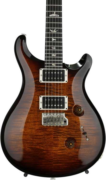 PRS Custom 24 - Black Gold Wrap Burst w/ Pattern Regular Neck | Sweetwater