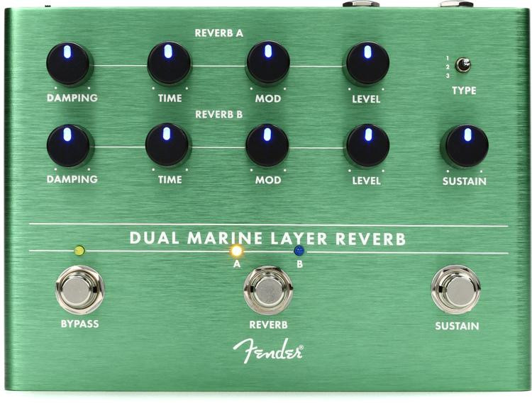 Fender Dual Marine Layer Reverb Pedal | Sweetwater