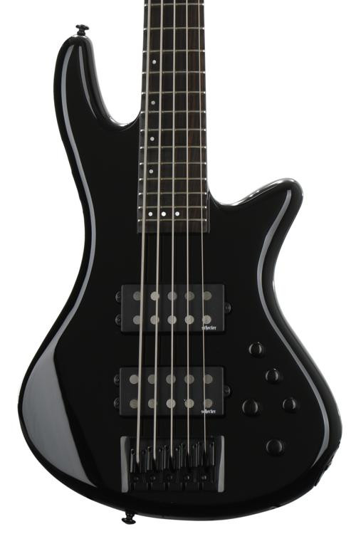 Schecter Stiletto Stage-5 Dent and Scratch - Gloss Black | Sweetwater