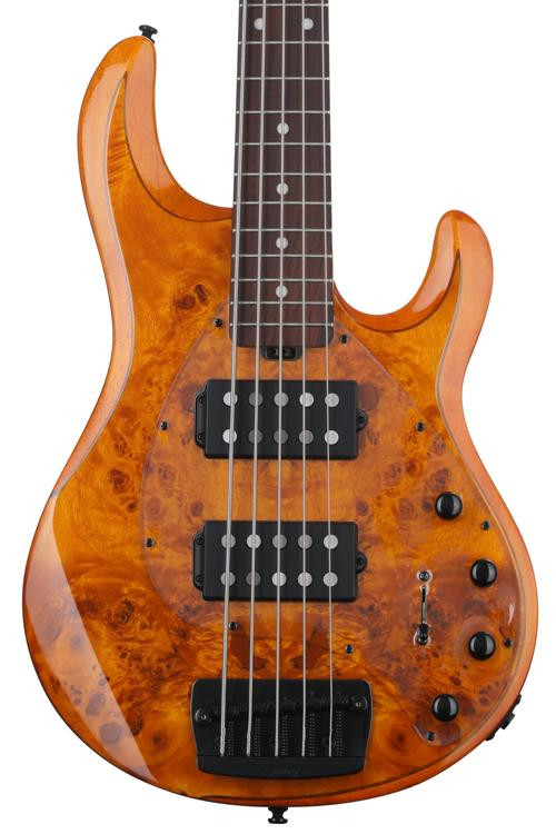Sterling By Music Man StingRay RAY35HHPB Bass Guitar - Amber | Sweetwater