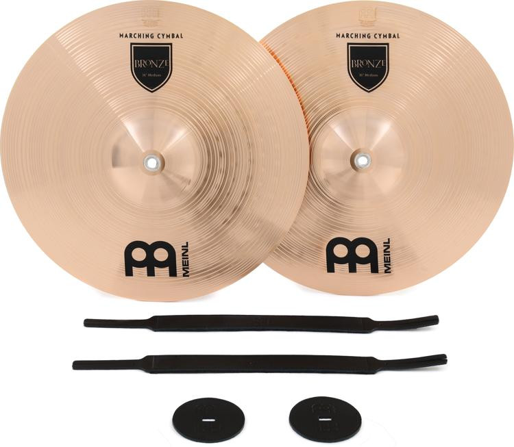Meinl Cymbals Student Range Bronze Crash Cymbals - 16-inch (1-pair ...