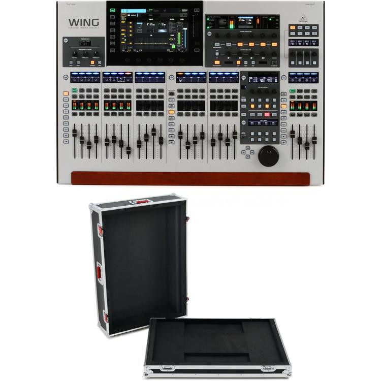 Behringer WING 48-channel Digital Mixer with ATA Wood Case | Sweetwater