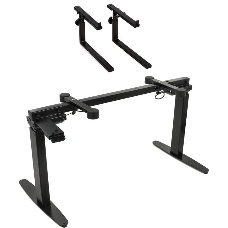K&M 18800 Omega-E Powered Height-Adjustable Keyboard Stand and 2nd Tier ...