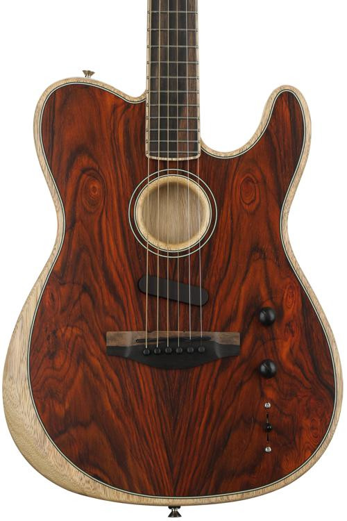 Fender Limited Edition Acoustasonic Telecaster - Cocobolo | Sweetwater