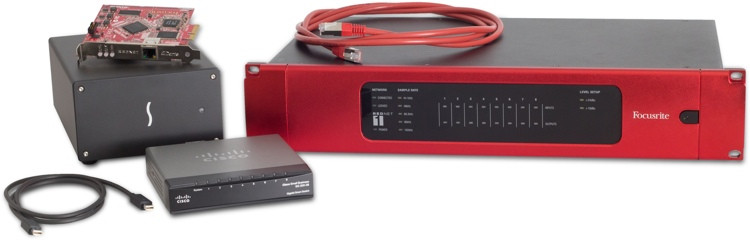 Focusrite RedNet 1 + PCIe Native 8x8 I/O Package | Sweetwater