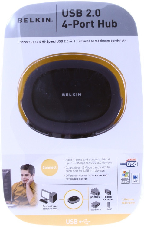 Belkin Hi-Speed USB 2.0 4-Port Hub | Sweetwater