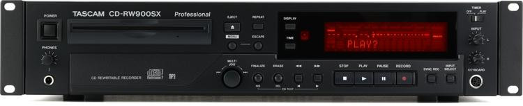 TASCAM CD-RW900SX Professional Rackmount CD Recorder/Player | Sweetwater