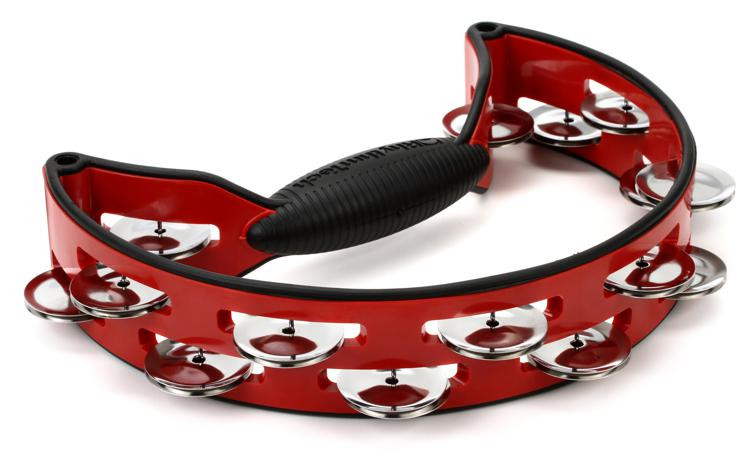 Rhythm Tech Pro Series Tambourine - Red/Black with Steel Jingles ...