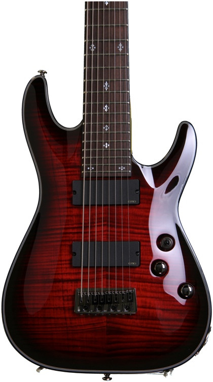 Schecter Damien Elite-8 Crimson Red Burst | Sweetwater
