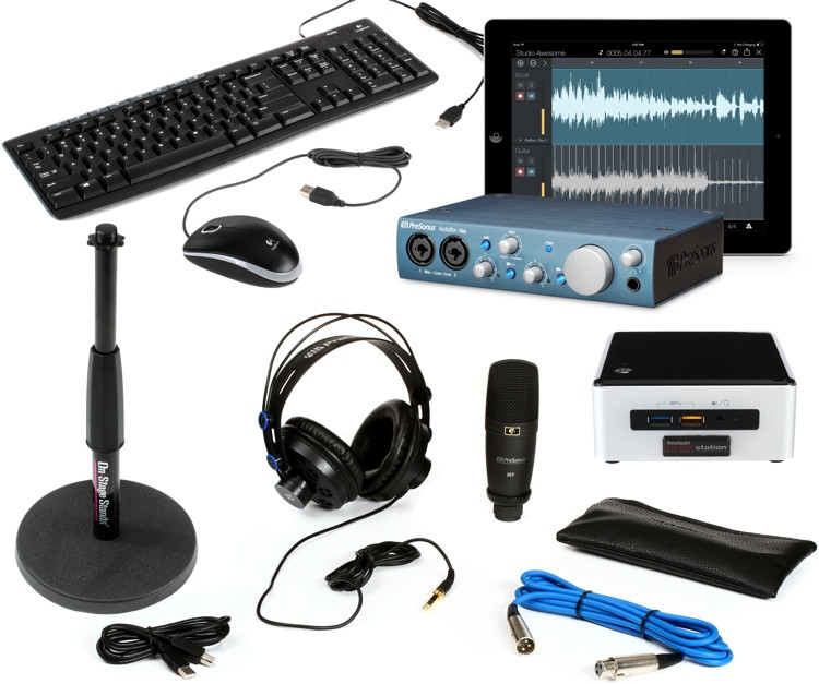 Sweetwater Custom Computing CS100 Recording Bundle with AudioBox iTwo ...